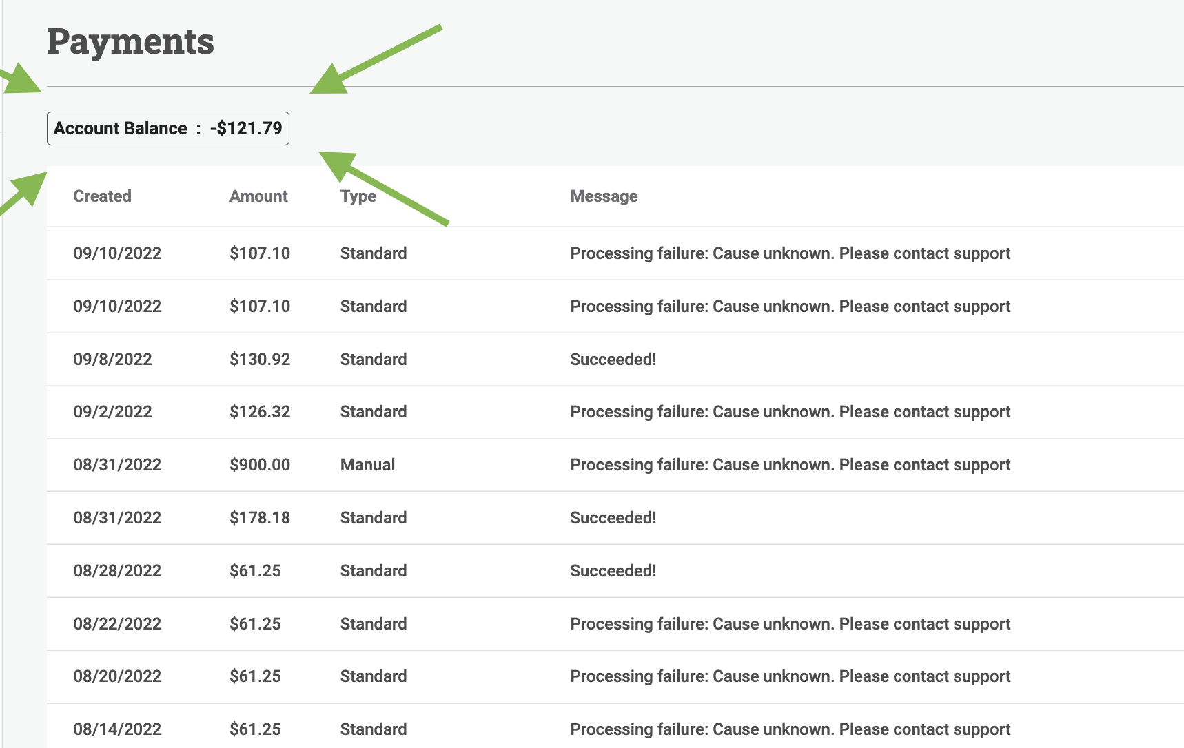 How to check the balance of your account.